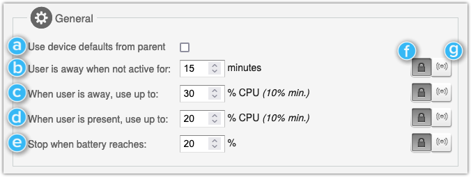 Organizations - Device Backup Defaults - General settings reference – Documentation