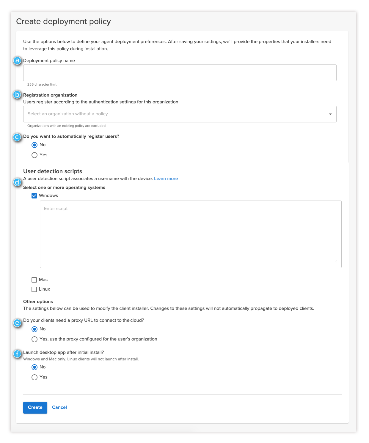 Deployment policies reference – CrashPlan Help Center