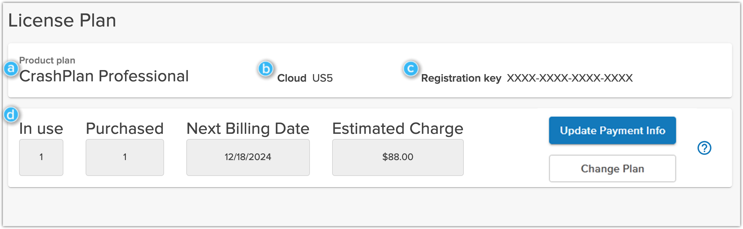 License Plan reference – CrashPlan Help Center