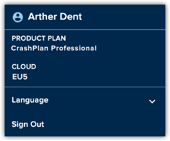 CrashPlan console overview – CrashPlan Help Center