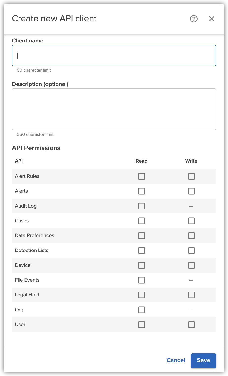 API clients – Documentation